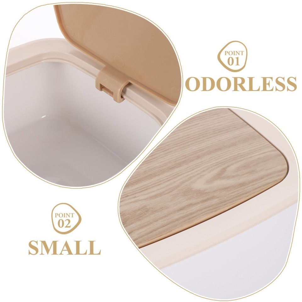 Contenitore Di Rifiuti Piccolo Bidone Della Spazzatura Coperchio | eBay