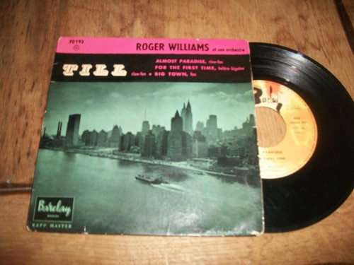 vinyle 45 tours, roger william, till, almost paradise | eBay