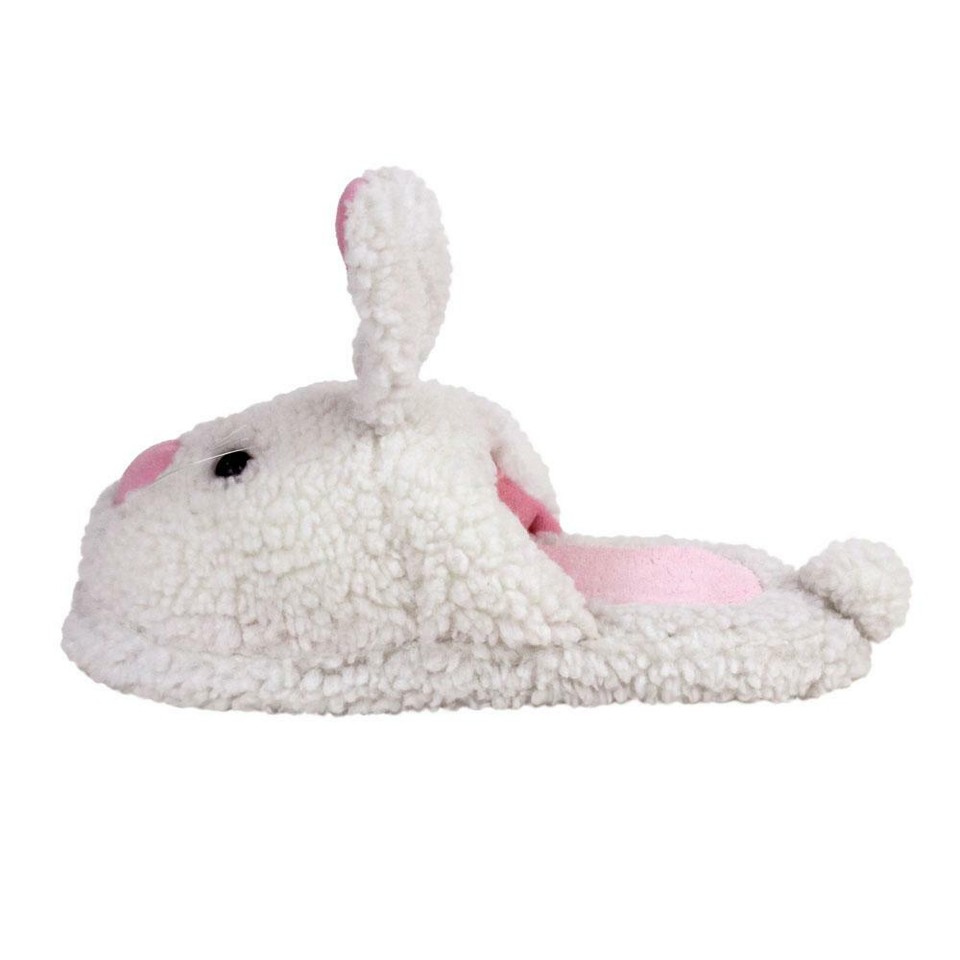 Classic Bunny Slippers -Sizes for Men, Women & Kids - White and Pink ...