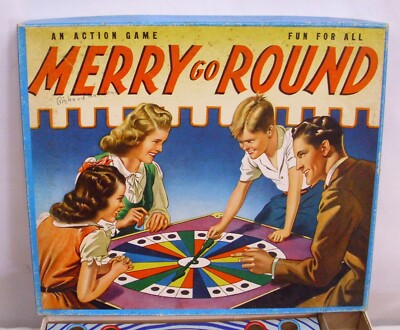MERRY GO AROUND BOARD GAME 1935 BOXED COMPLETE WHITMAN | eBay
