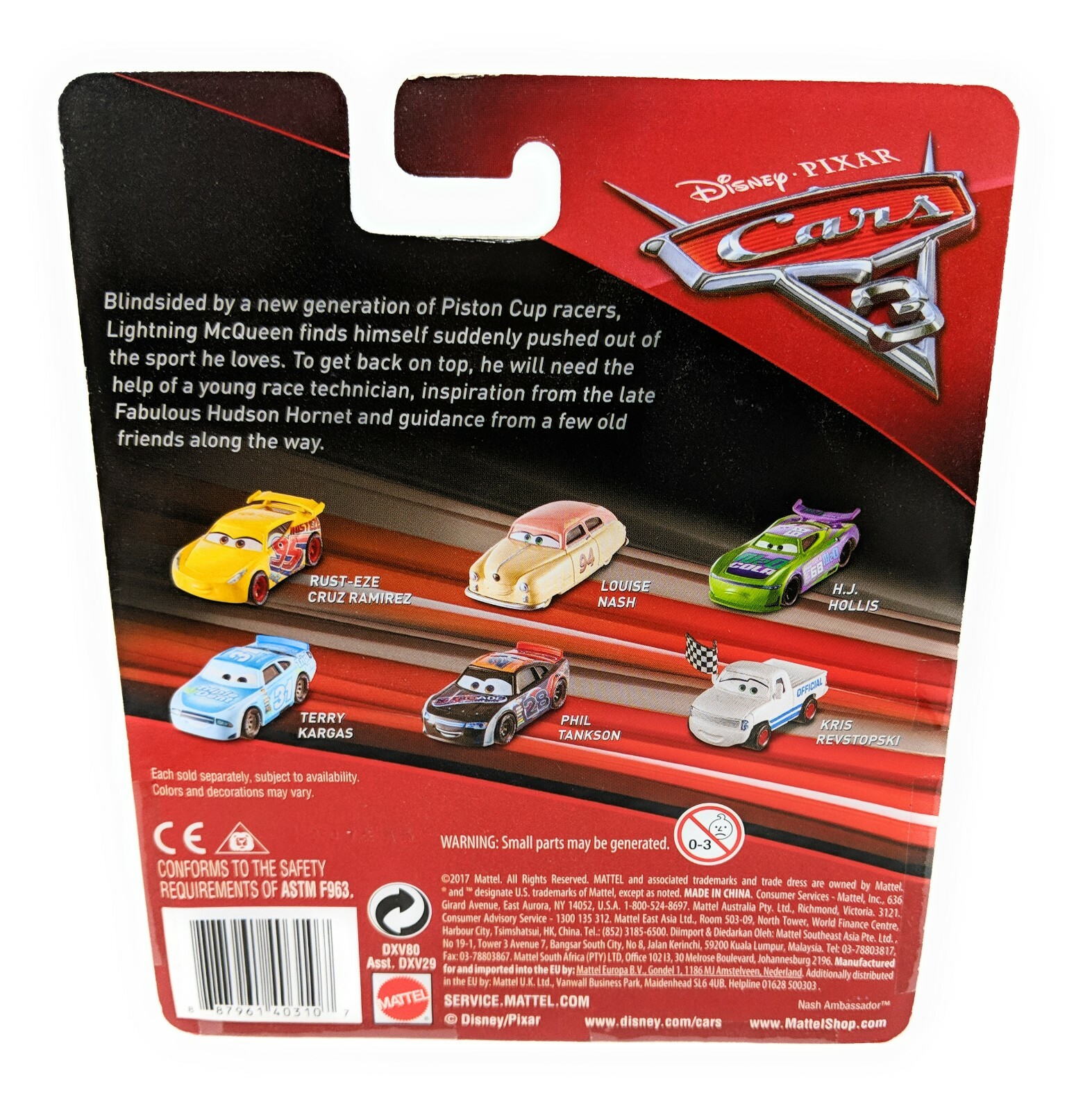 Disney Pixar Cars 3 PAT TRAXSON Piston Cup Pace Car DXV80 | eBay