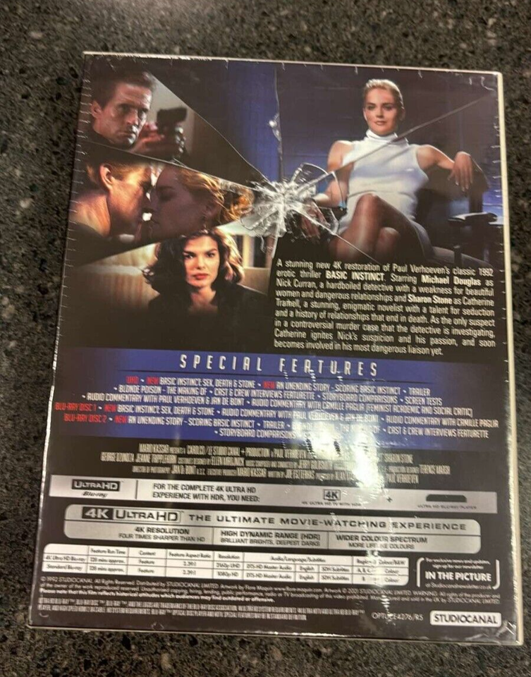 Basic Instinct Box Set 4K Region Free Blu-Ray Region B SEALED spin-496 ...