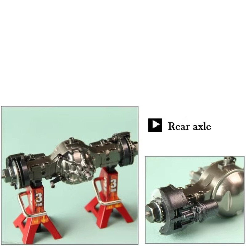 Metal Front/Rear Power Axle for 1/14 Tamiya RC Truck Car Scania MAN ...