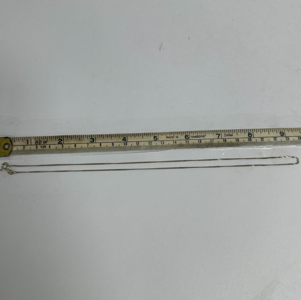 Lot of 5 Sterling Silver Fine Curb Link Chains – 925 Hallmarked - 9.81g ...