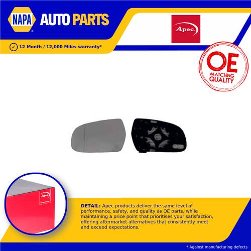 Mirror Glass fits AUDI A3 1.8 Left 10 to 13 N/S Passenger Side Door ...