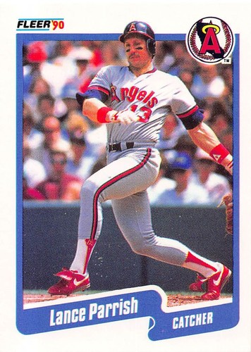 Lance Parrish 1990 Fleer 141 California Angels Baseball Card | eBay