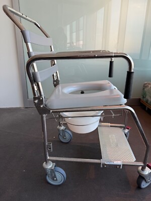 🛁 Aspire Shower Commode Chair with Commode Bowl & Pan Carrier. | eBay ...