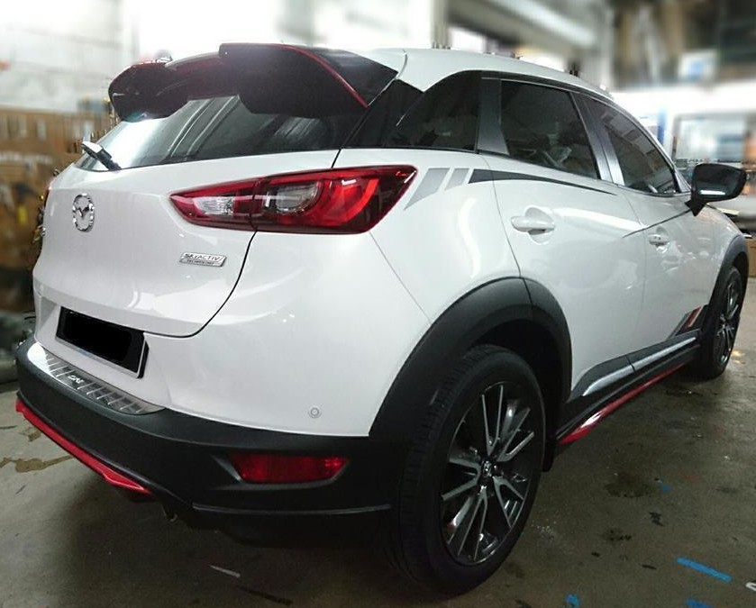 for mazda cx3 CX 3 front + rear lips aero body kit painted | eBay