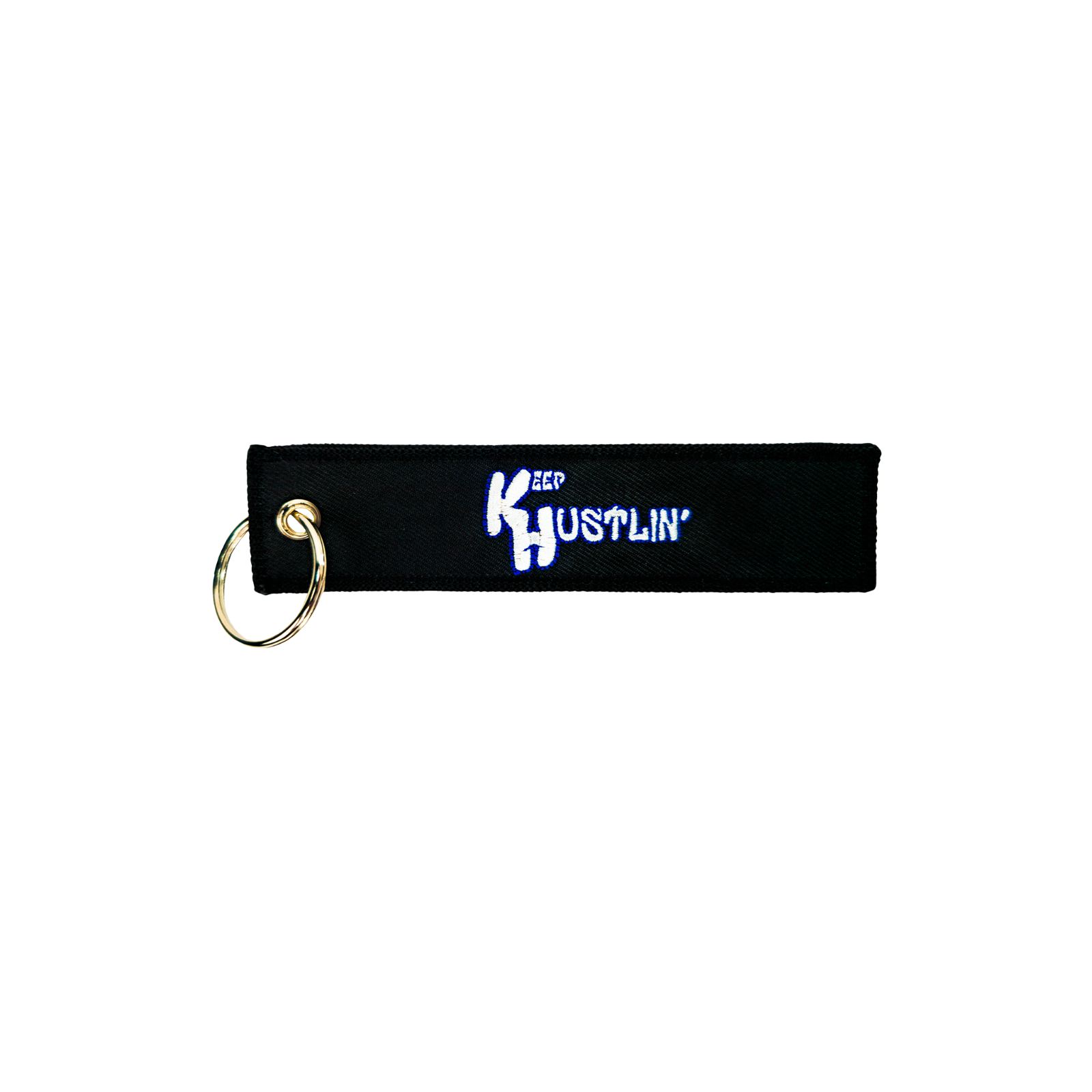 Keep Hustlin' Embroidered Keychain - Inspirational Keychain for Car ...