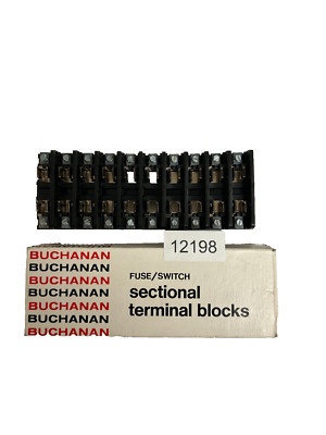 Buchanan #0362 Fuse Section Terminal Blocks, 30A, 600V, Pack of 10 | eBay