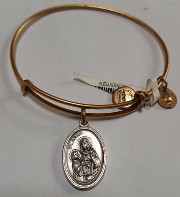 Alex and Ani Russian Gold Expandable Bracelet ️ W/Added Saint Anne ...