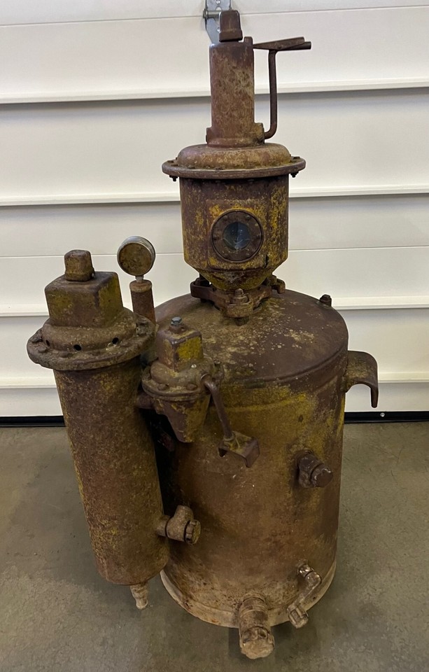 ACETYLENE GENERATOR RARE VINTAGE OLD MAKER MACHINE POT PATINA GAS ...