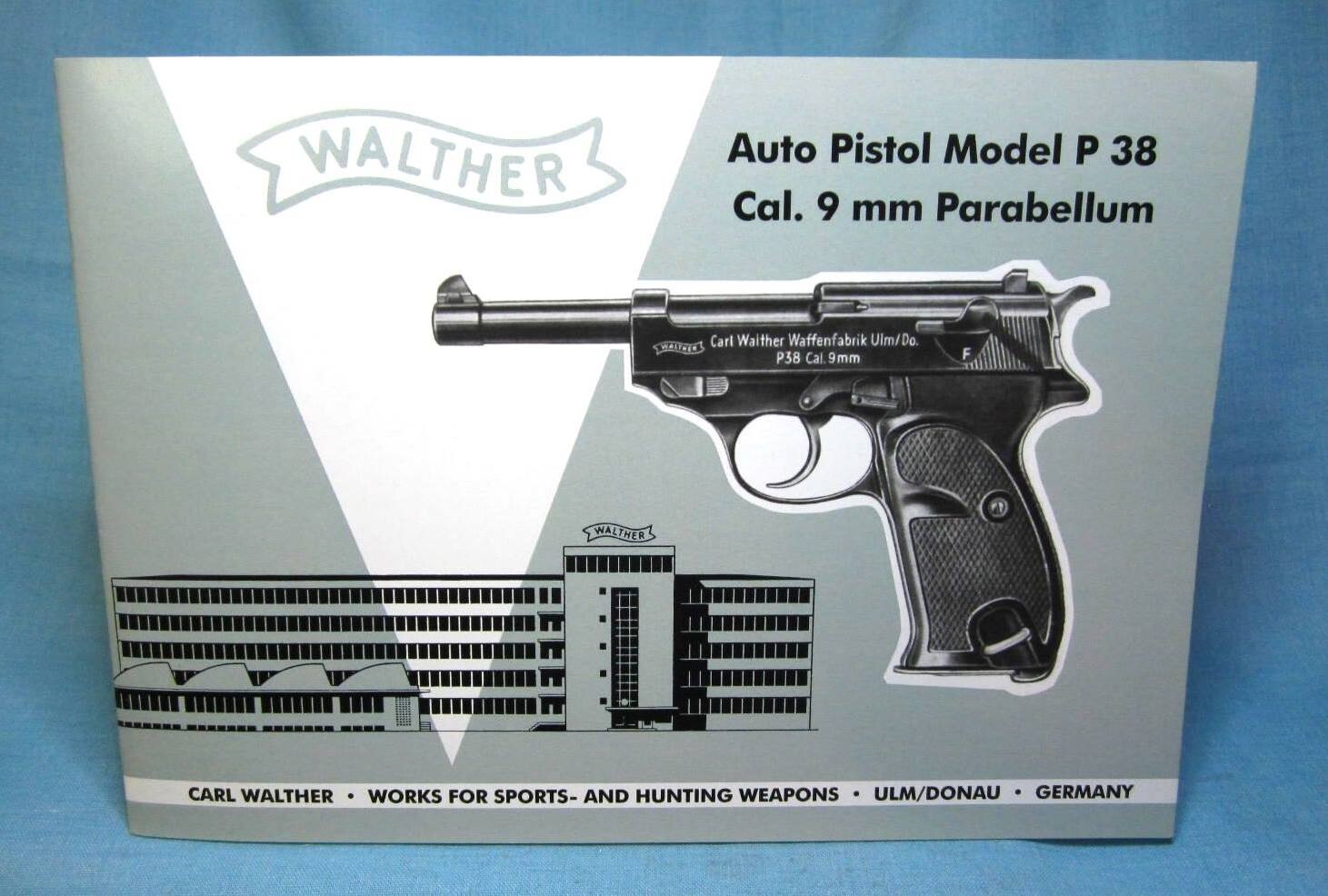 Walther P-38 P38 Automatic Pistol Owners Instruction Manual - Super ...