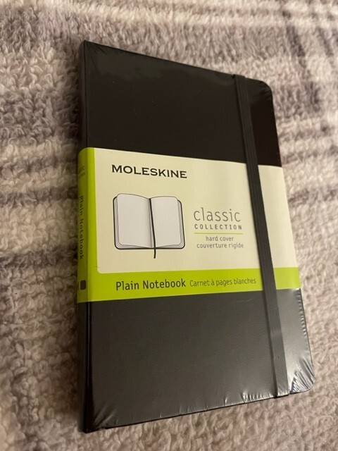 NEW MOLESKINE POCKET PLAIN HARD cover Notebook BLACK 3.5" X 5.5" SEALED ...
