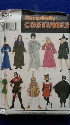 Sewing Pattern Uncut Simplicity Costume 8285 size small Medium Large | eBay