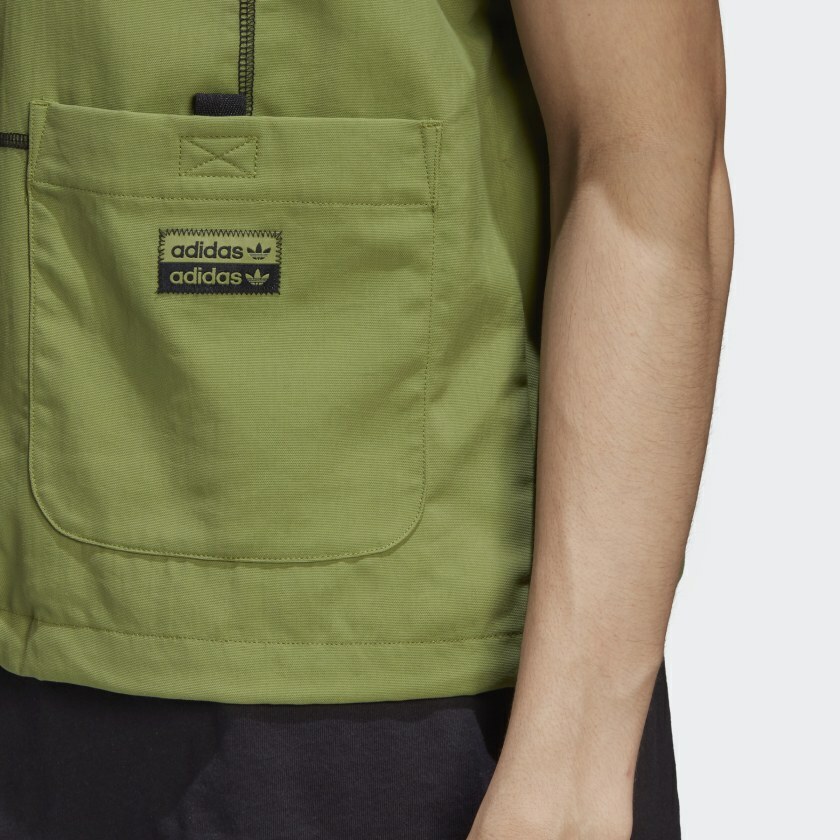 ADIDAS Men's Gilet RYV Blockout Full-Zip Vest NWT Tech Olive SIZE ...