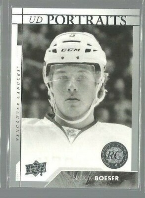 2017-18 Upper Deck UD Portraits #P58 Brock Boeser RC (ref 92799) | eBay