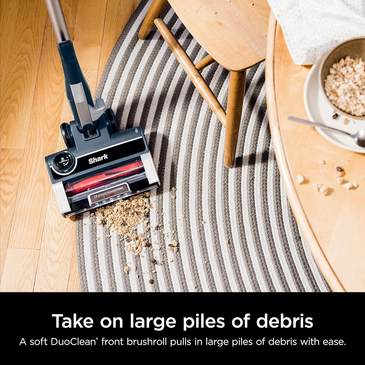 Shark HZ3002 Stratos Ultralight Corded Stick Vacuum DuoClean PowerFins ...