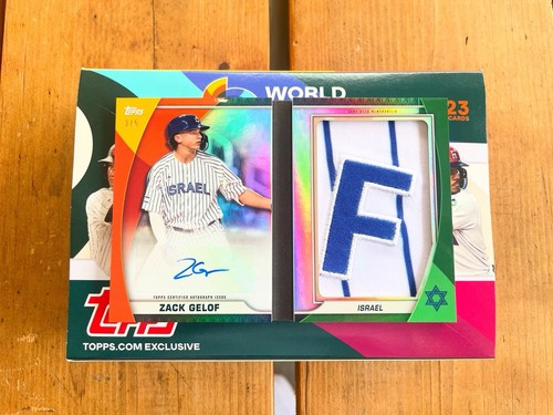 ZACK GELOF 2023 Topps World Baseball Classic WBC Auto Nameplate Patch ...