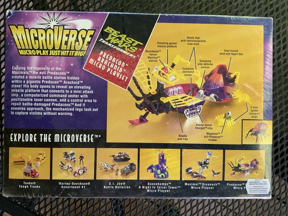 Transformers Beast Wars MicroVerse Predacon Arachnid Playset SEALED Hasbro 1996 | eBay