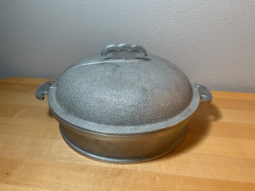 Guardian Service Cookware Round Fryer Pan 9" Aluminum w/Lid & Original ...