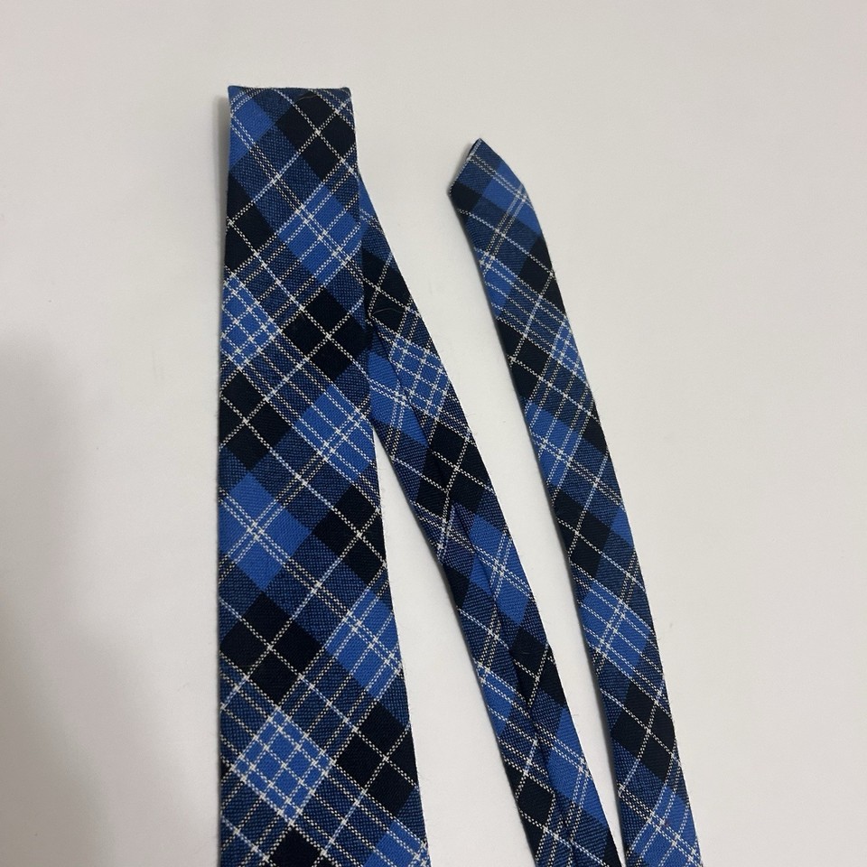 Vintage Scottish Tartan Blue Necktie Made in Scotland 100% New Wool ...