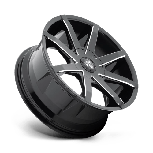 DUB S109 Push Gloss Black Milled 1-Piece Rim: 22x9.5, 5x114.3/5x120/5x4 ...
