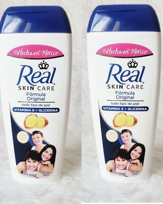 2 Pk Crema Real Skin Care Original Vitamina E Glicerina 400ml Each | eBay