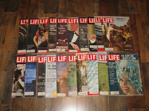 LOT OF 20 VINTAGE LIFE MAGAZINES DATED 1960-1965 | eBay