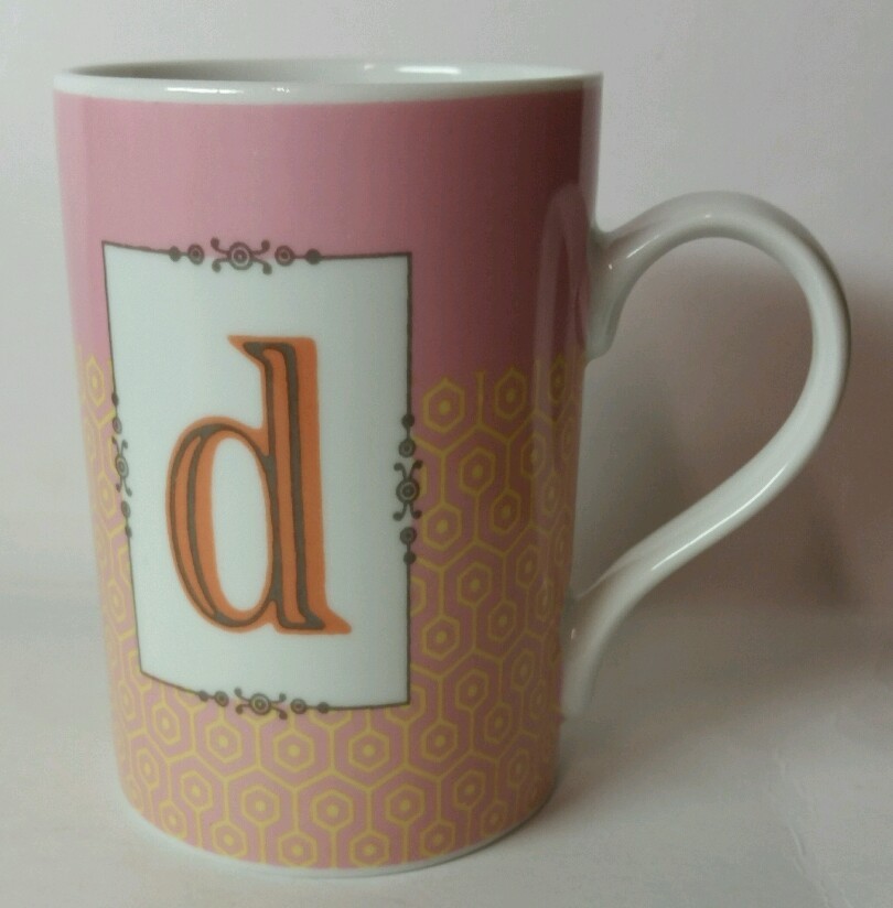 ROSANNA ALPHABET STUDIO MONOGRAM LETTER "D" MUG - EXCELLENT | eBay