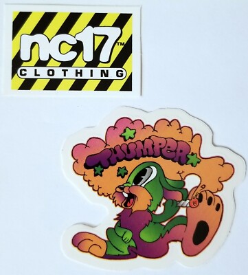 NC17 THUMPER VINTAGE 420 STICKER STREET WEAR WEED SKATEBOARD Hypebeast ...