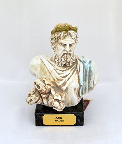 Hades Sculpture Hades, God Of The Underworld, Seated Next To