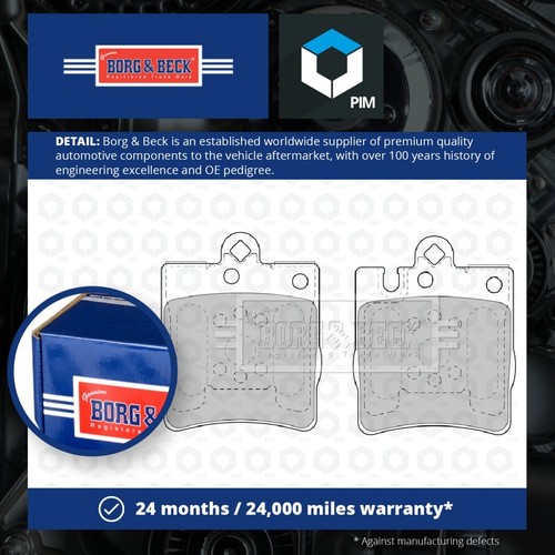 Brake Pads Set fits MERCEDES C200 S203, W203 Rear 1.8 2.2D 01 to 07 B&B ...