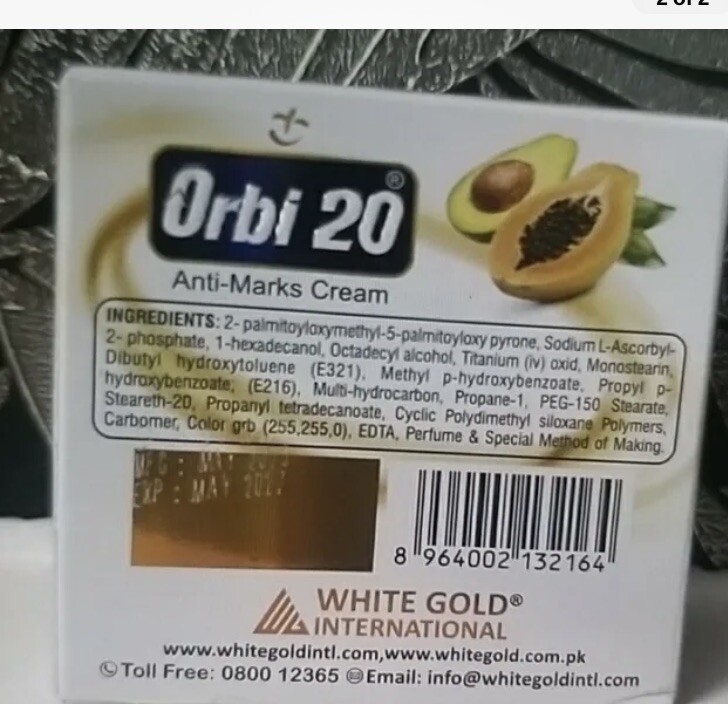 Orbi 20 Anti Marks cream acne. Hyperpigmentation Night Cream for sale ...