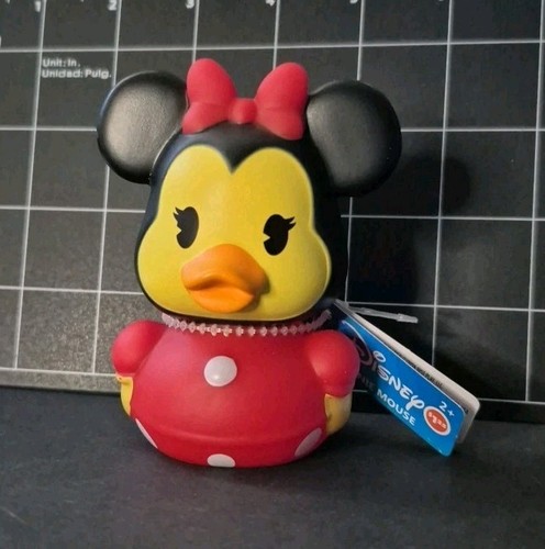 Disney Minnie Mouse Red Bow Polka Dot Rubber Duck Duckie Ducking Ducky ...