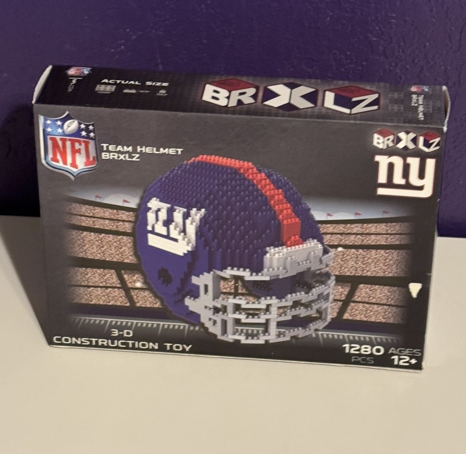 New York Giants FOCO NFL BRXLZ Team Helmet 3-D Construction Block Set ...