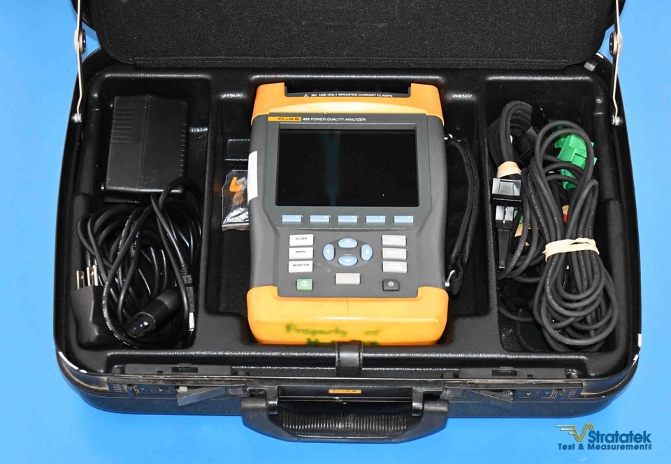 Fluke 433 Three-Phase Power Quality Analyzer NIST Calibrated | eBay