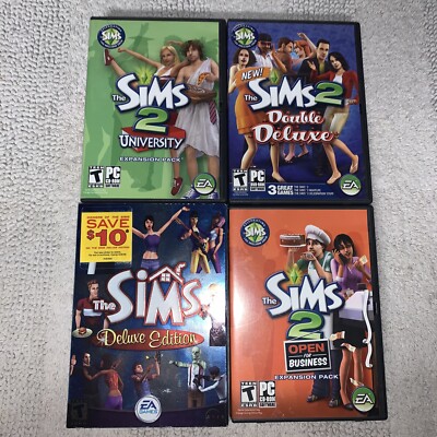 The Sims Deluxe Edition (PC, 2002) New, Factory Sealed And 3 Sims 2 ...