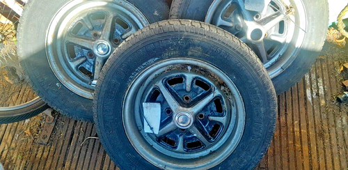 ROSTYLE WHEEL X 3 WITH TYRES FITS MG MIDGET/MORRIS MINOR 4X 101.6 | eBay UK