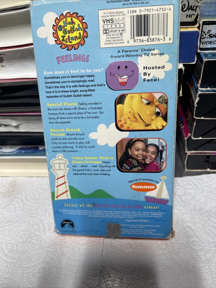 Nick Jr. Gullah Gullah Island FEELINGS (VHS, 1998) Face - TESTED HTF ...