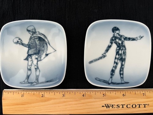 Miniature B&G vintage porcelain plates set of 2: Hamlet & Tivoli ...