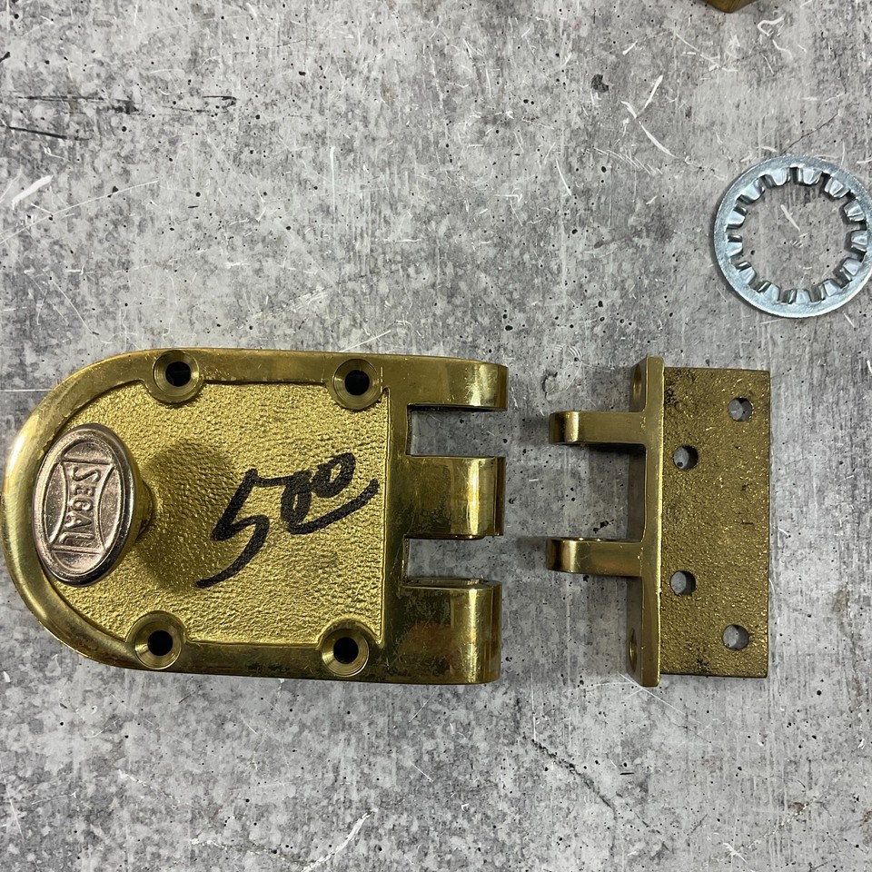 Vintage Segal Deadbolt Door Lock Brass Segalock USA Works Tested | eBay