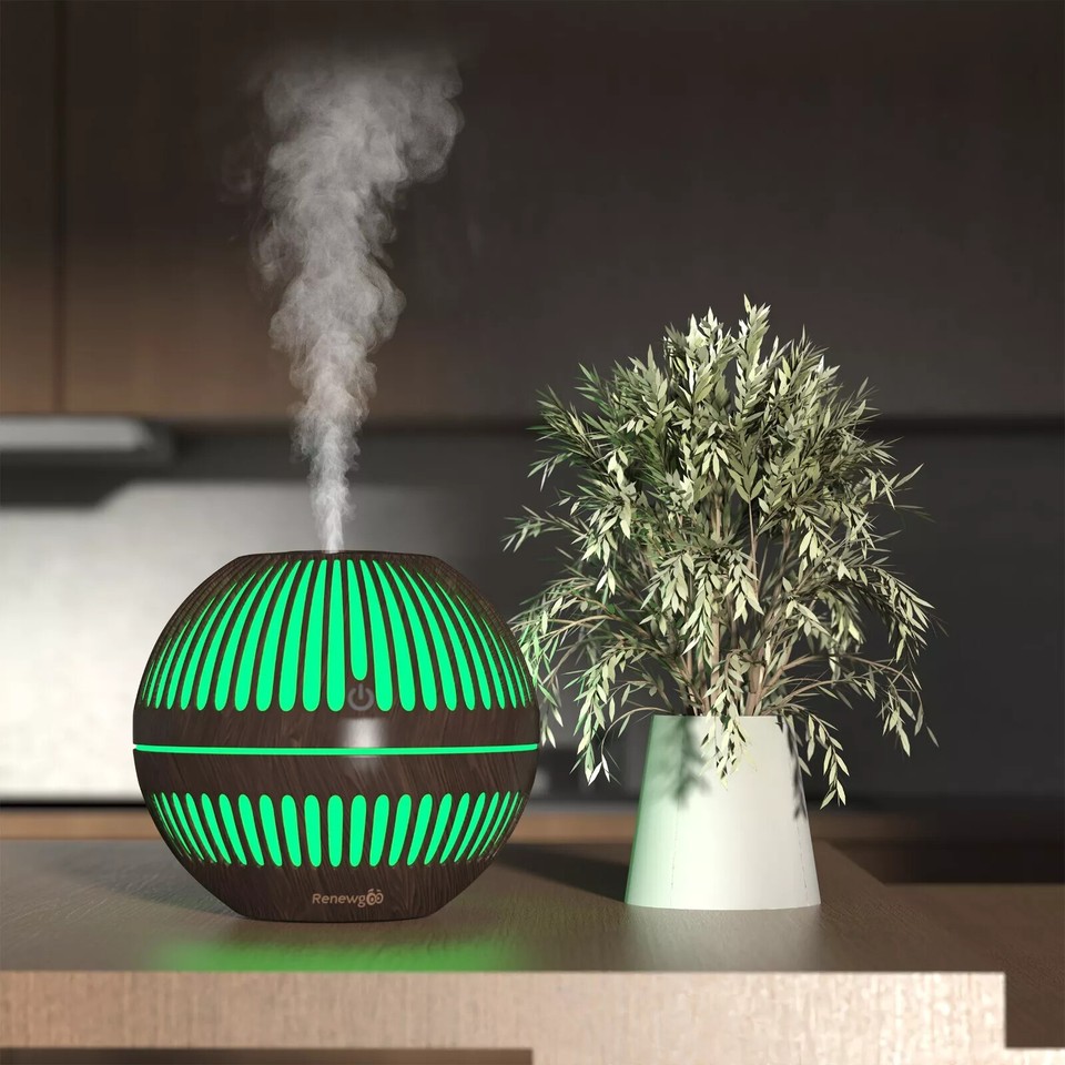 Aroma Diffuser for Essential Oils Ultrasonic Aromatherapy Flower Oil ...