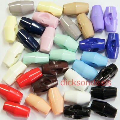 19mm Baby Toggle Buttons Choose Colour & Pack Size, Pink White Grey ...