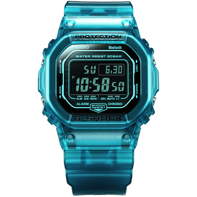 CASIO G-SHOCK DW-B5600G-2JF Turquoise Blue Skeleton Gradation Bluetooth ...
