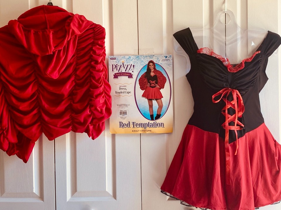 Sexy Woman Red Temptation Costume Halloween Fancy Dress | eBay