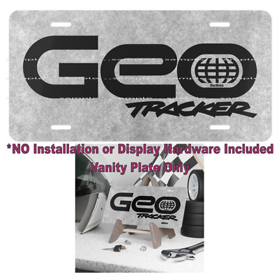 DigiRods Geo Tracker Fun SUV Classic Logo Vanity Aluminum Car License ...