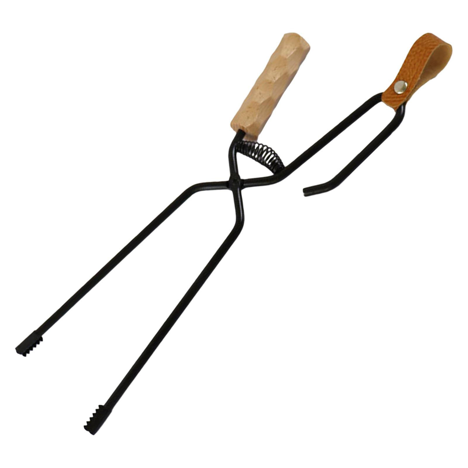 16in Stainless Fire Tongs Indoor Duckbill Charcoal Tongs Heat ...