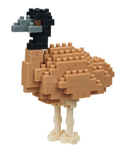 NEW NANOBLOCK Australian Emu Nano Block Micro-Sized Building Blocks NBC ...