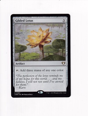 2023 MTG MAGIC THE GATHERING COMMANDER MASTERS GILDED LOTUS | eBay